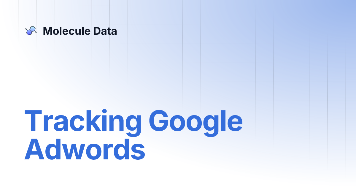 Tracking Google Adwords | Molecule Data