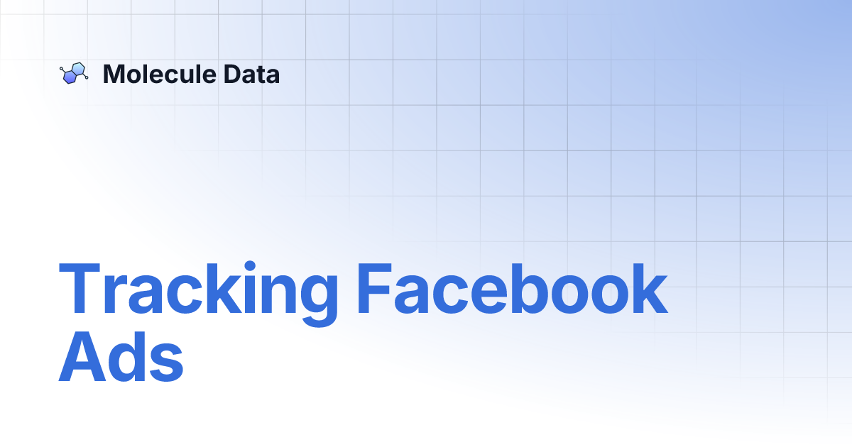Tracking Facebook Ads | Molecule Data